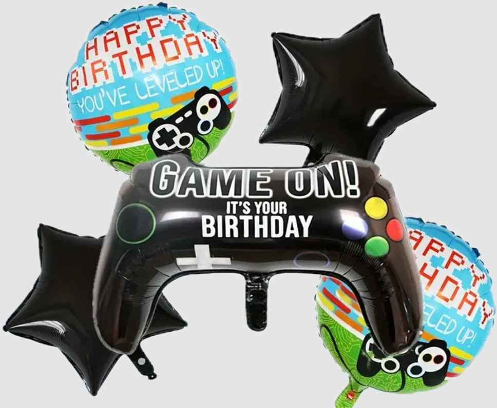 Video Game 5 piece Balloon Bouquet – Balloons by "The Box"