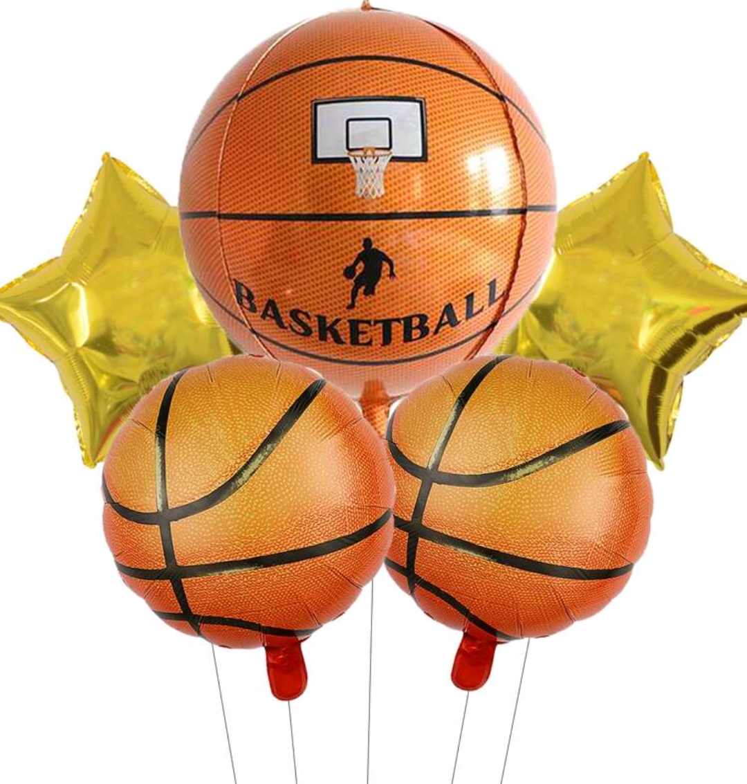 Basketball 5 piece Balloon Bouquet – Balloons by "The Box"